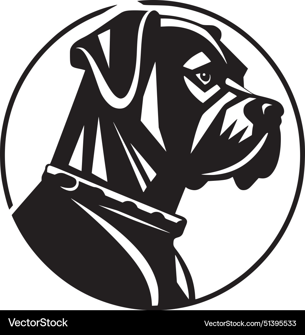 Boxer - high quality logo ideal for t-shirt Vector Image