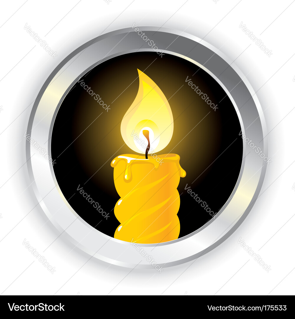 Candle icon Royalty Free Vector Image - VectorStock