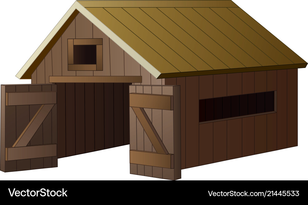 Cartoon Farmhouse Royalty Free Vector Image - VectorStock