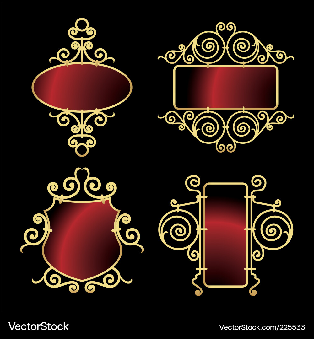 Elegant frames Royalty Free Vector Image - VectorStock