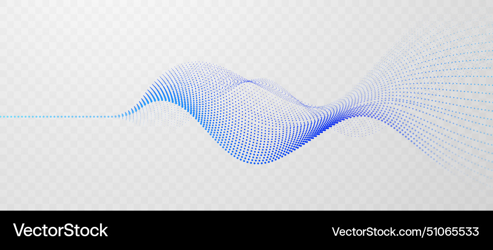 Point flow particle wave curve pattern concept Vector Image