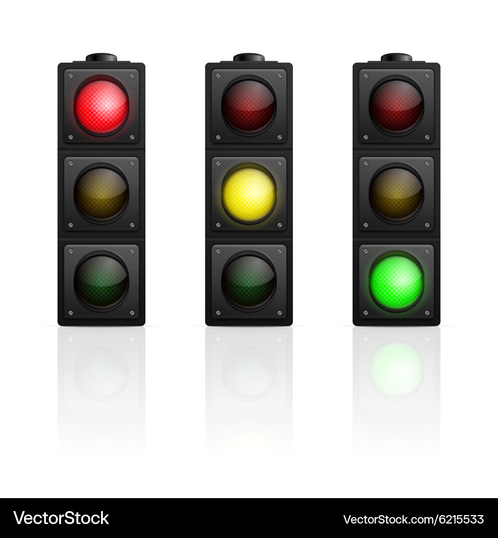 Traffic lights Royalty Free Vector Image - VectorStock