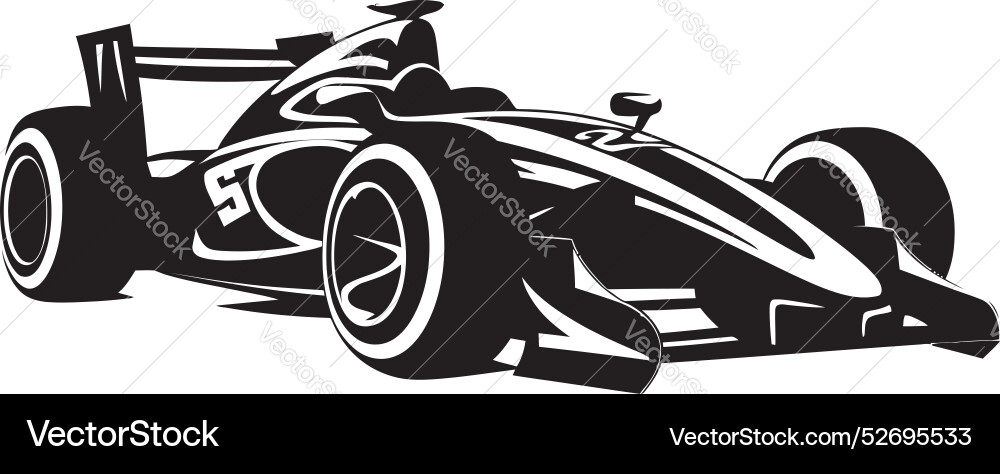 Velocity victory formula one emblem turbocharged Vector Image