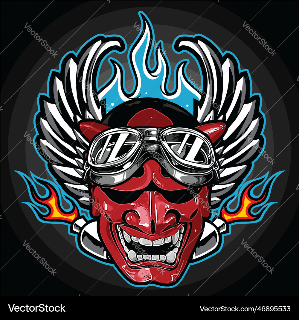 Winged mask art Royalty Free Vector Image - VectorStock