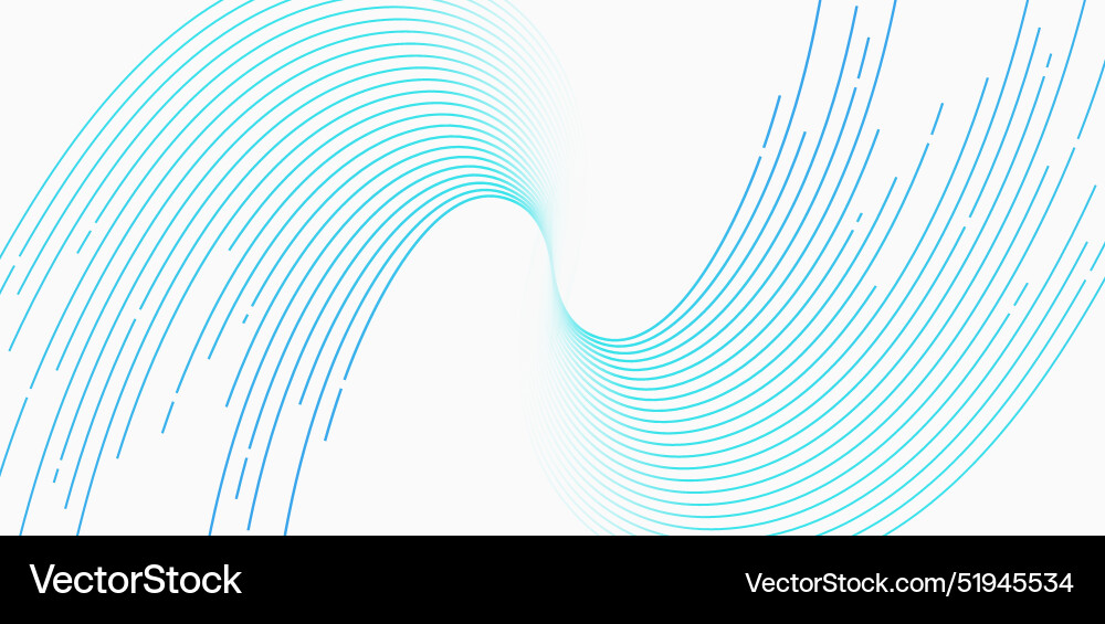 Abstract blue curve lines on white background Vector Image