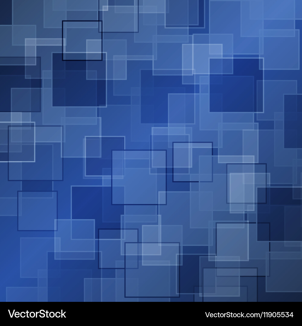 Abstract Blue Square Background Royalty Free Vector Image