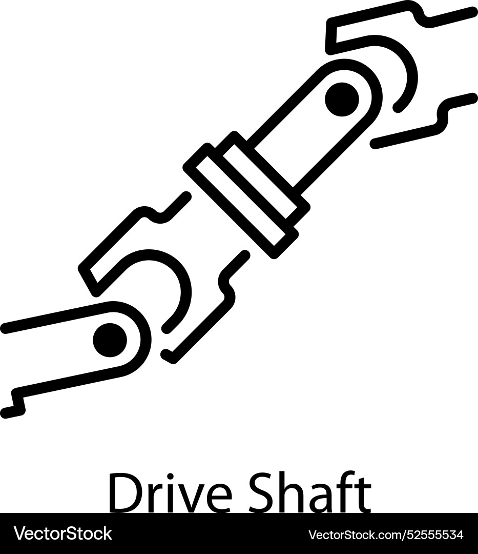 Drive shaft Royalty Free Vector Image - VectorStock