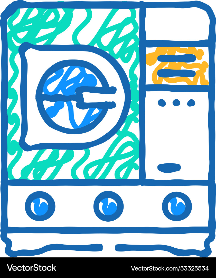 Environmental cleaning icon doodle Royalty Free Vector Image