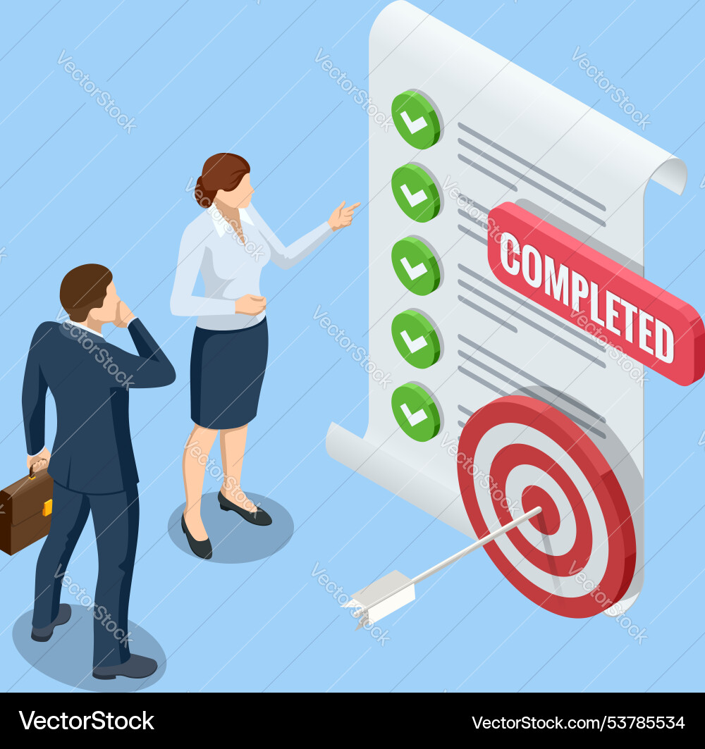 Isometric economic growth and analytics profit Vector Image