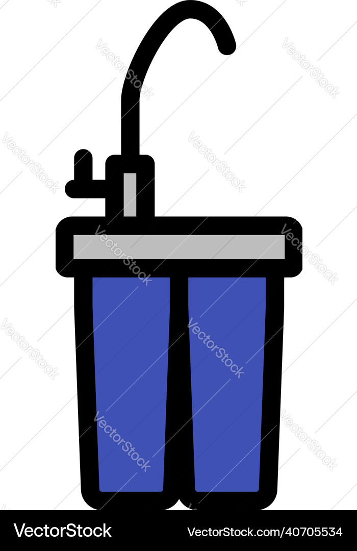 Water filter icon Royalty Free Vector Image - VectorStock