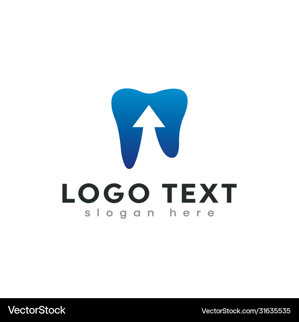 Creative dental logo template Royalty Free Vector Image
