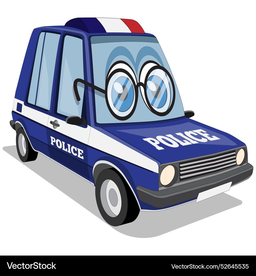 Police car Royalty Free Vector Image - VectorStock