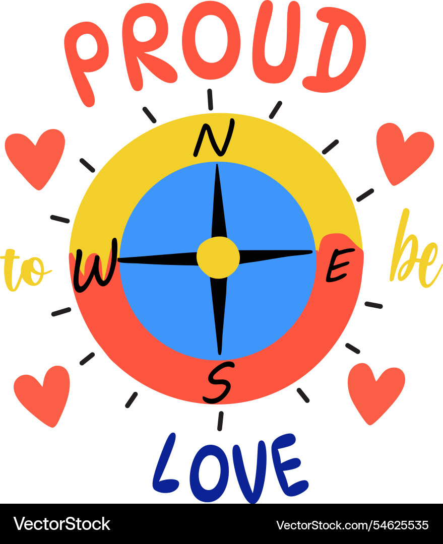 Proud love Royalty Free Vector Image - VectorStock