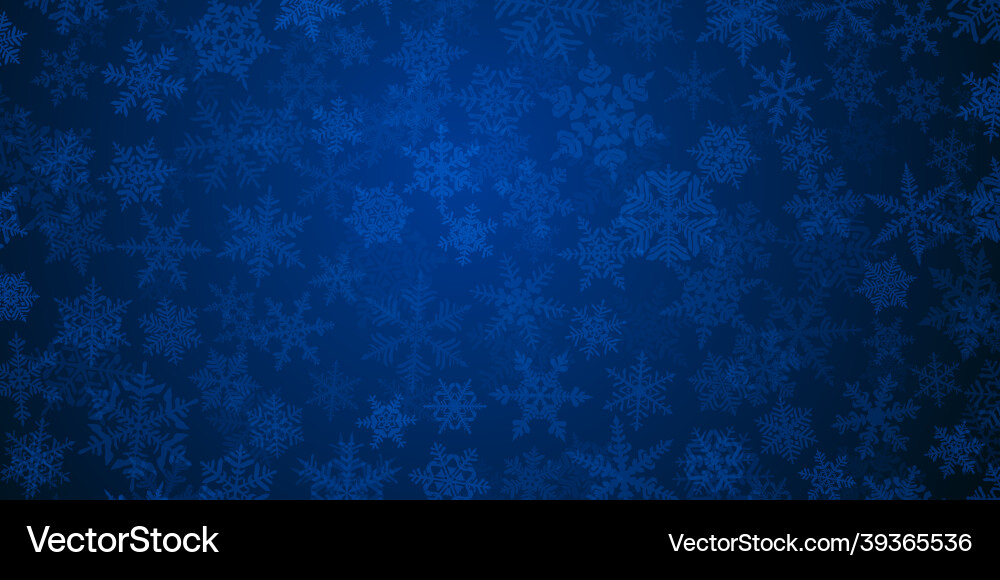 Background of christmas snowflakes Royalty Free Vector Image