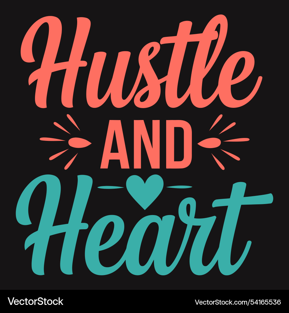 Combining hard work and passion for a rewarding Vector Image