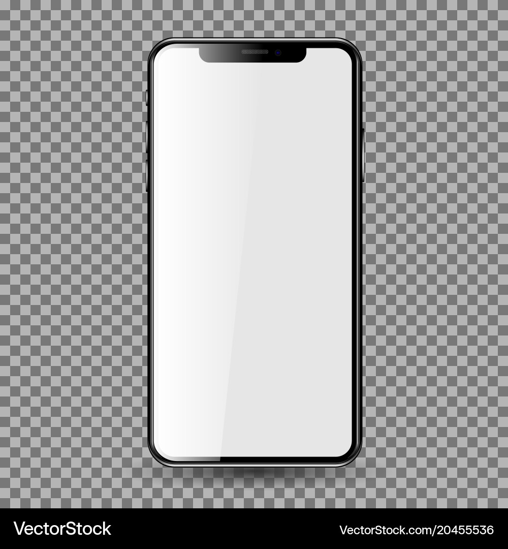 Mobil phone with blank screen eps10 Royalty Free Vector