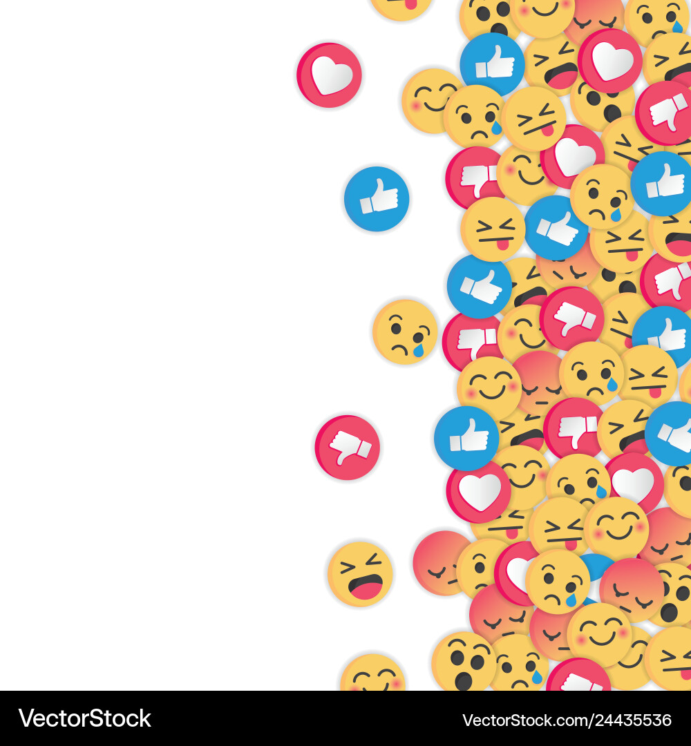 Modern emoji design on white background Royalty Free Vector