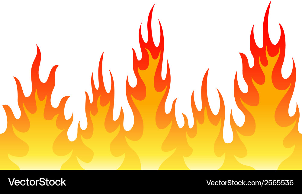 Seamless fire flame background Royalty Free Vector Image