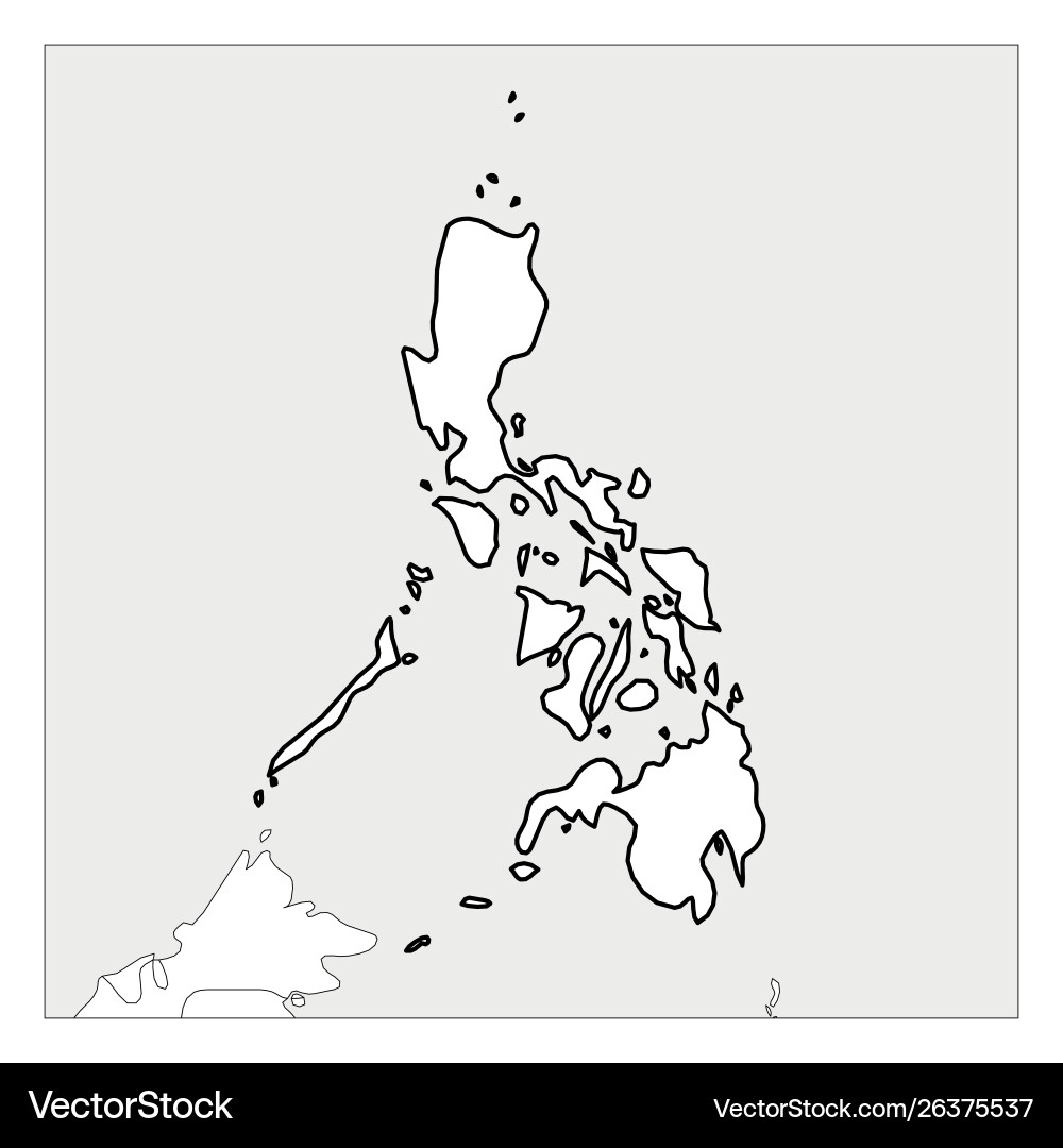 Philippine Map Black And White