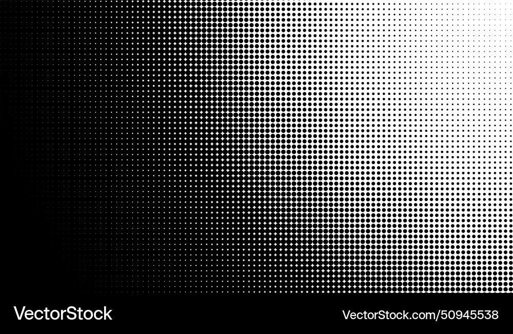Abstract monochrome grunge halftone pattern Vector Image