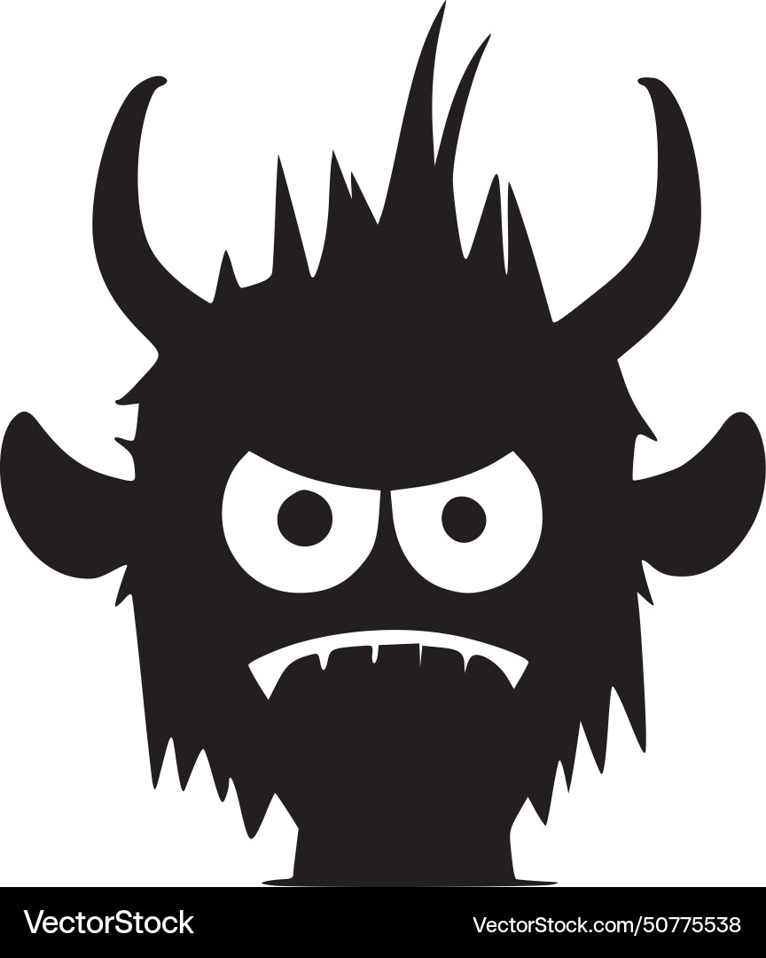 Beast - minimalist and simple silhouette Vector Image