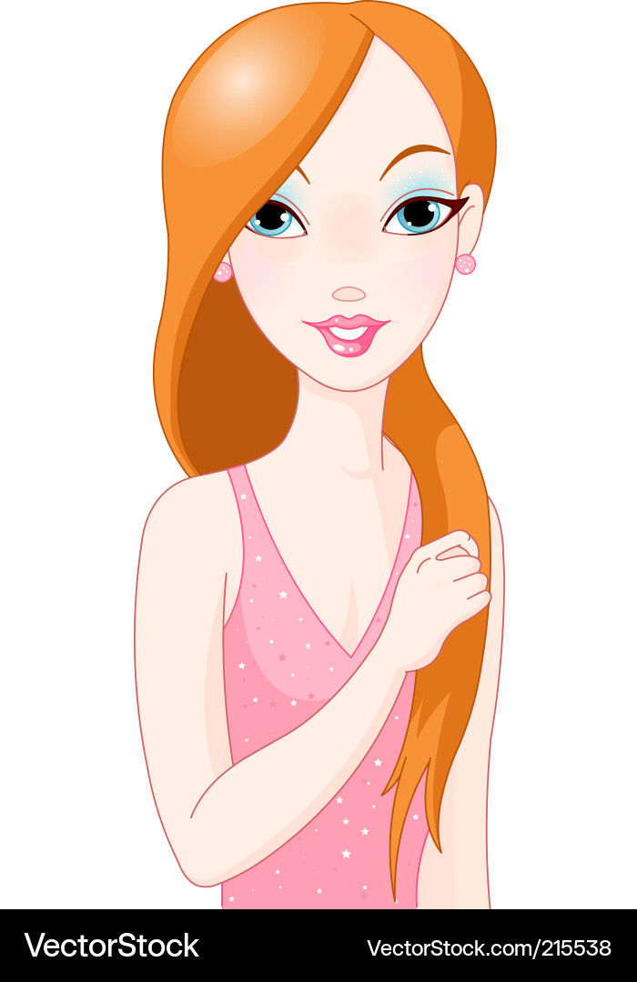 Beautiful girl Royalty Free Vector Image - VectorStock