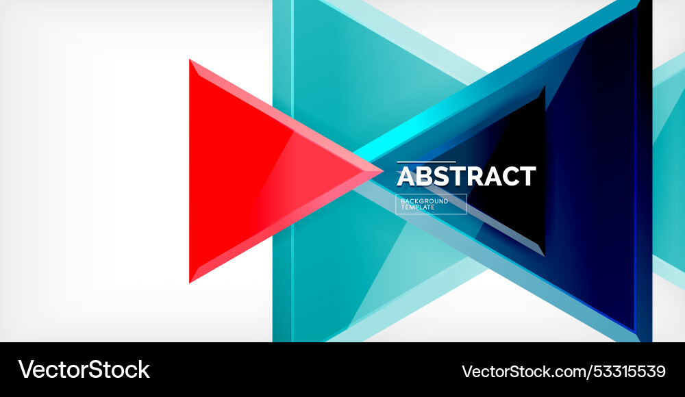Abstract background - glossy triangles Royalty Free Vector