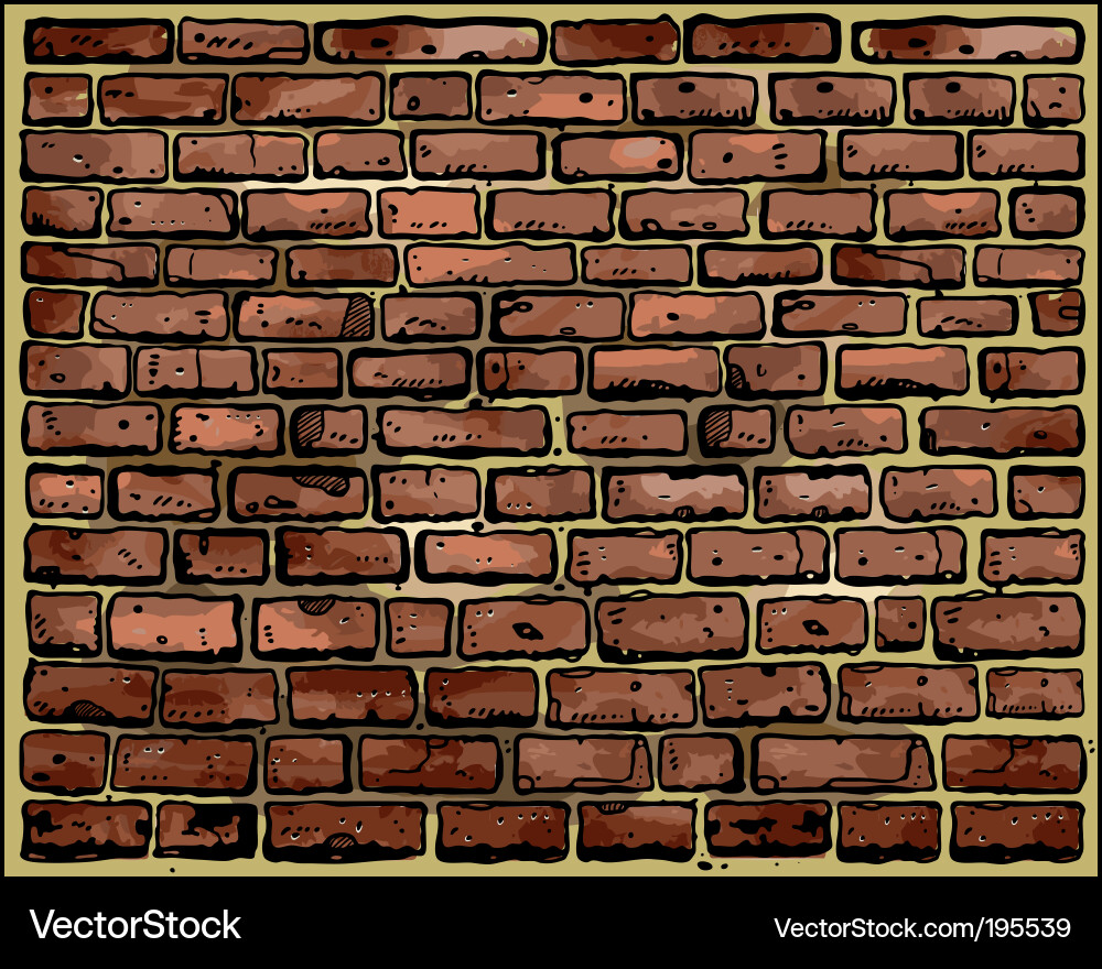 Brick wall Royalty Free Vector Image - VectorStock