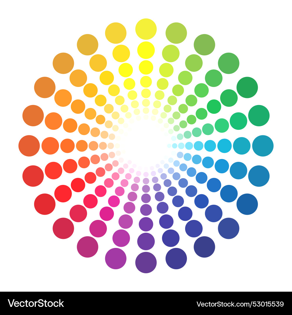 Color wheel or circle rgb palette Royalty Free Vector Image
