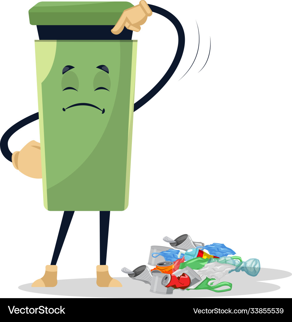 Dustbin Royalty Free Vector Image - VectorStock