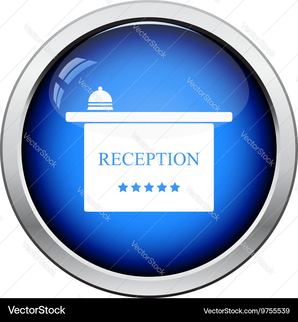 Hotel Rezeption-Symbol Lizenzfreies Vektorbild
