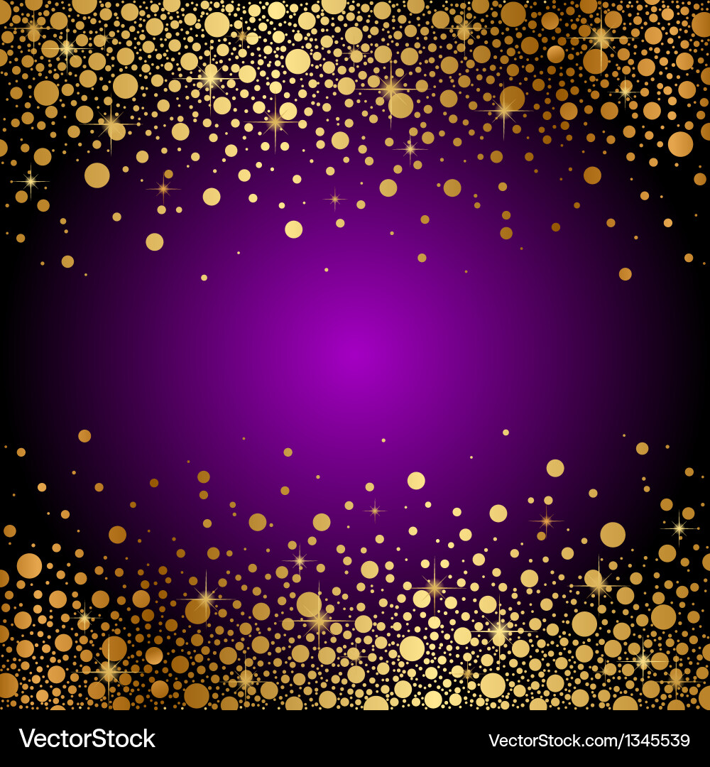 Purple Gold Glitter Luxury Background Royalty Free Vector