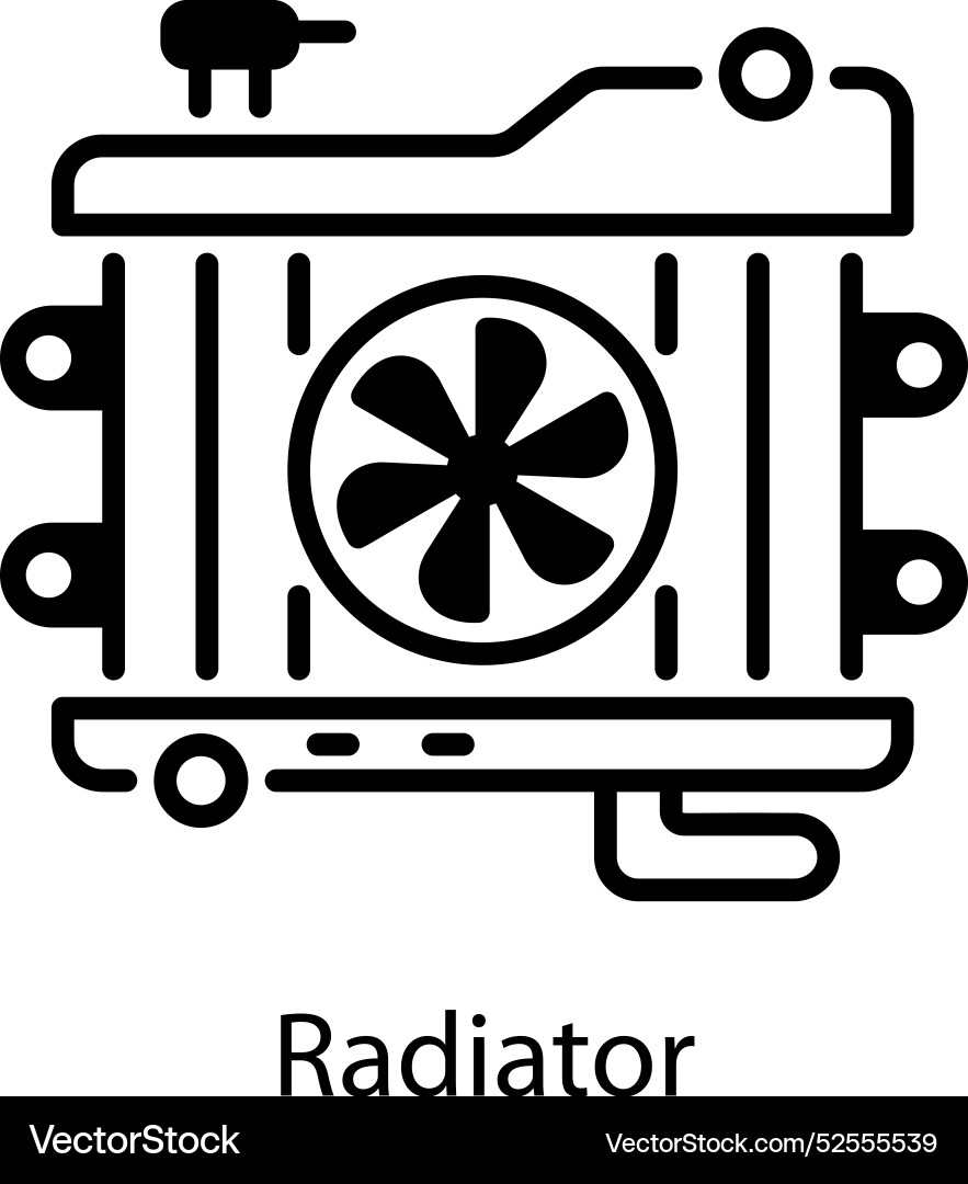Radiator Royalty Free Vector Image - VectorStock