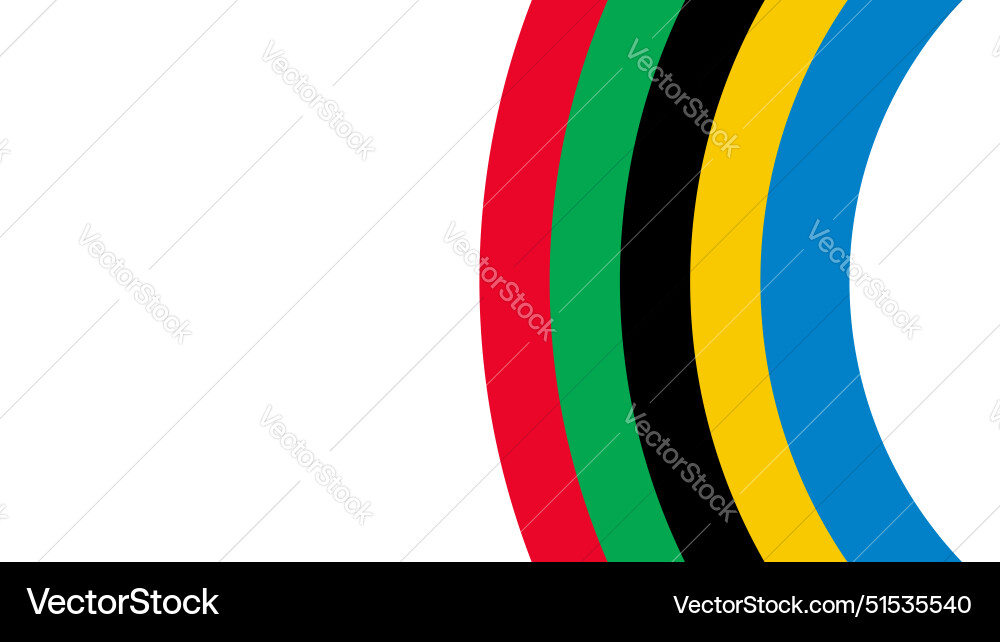 Abstract colorful curly line isolated on white Vector Image