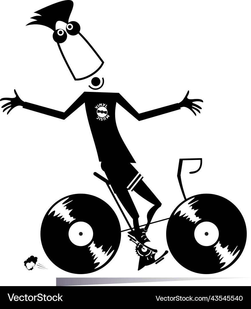 Cartoon dj concept Royalty Free Vector Image - VectorStock
