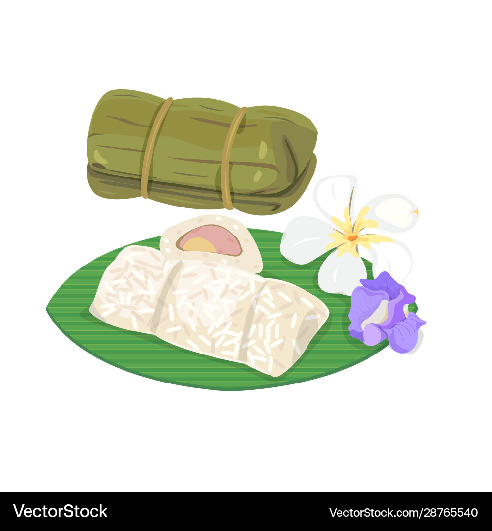 Coconut rice Royalty Free Vector Image - VectorStock