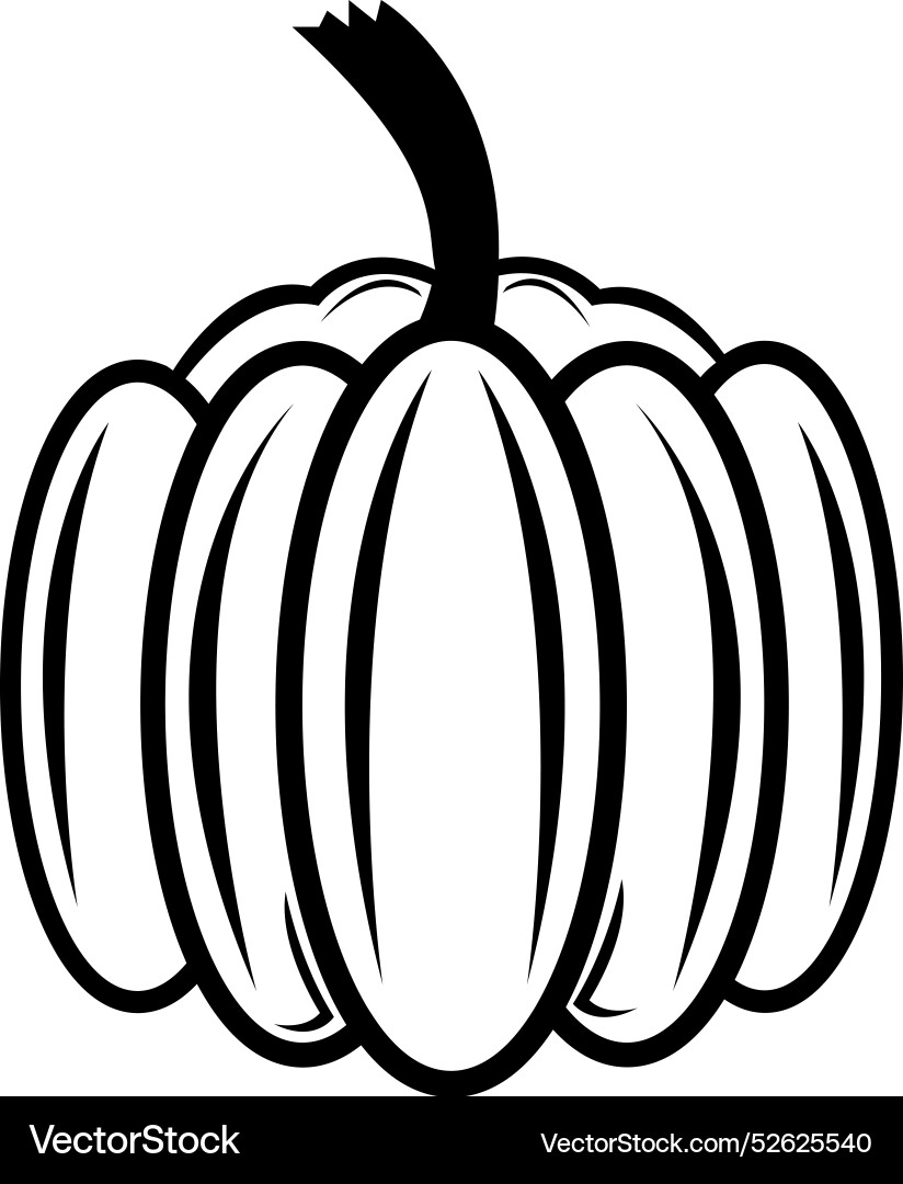 Festive pumpkin perfect for fall and halloween Vector Image