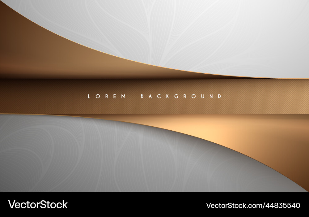 Gold and White Luxury Paper Background Royalty Free Vector