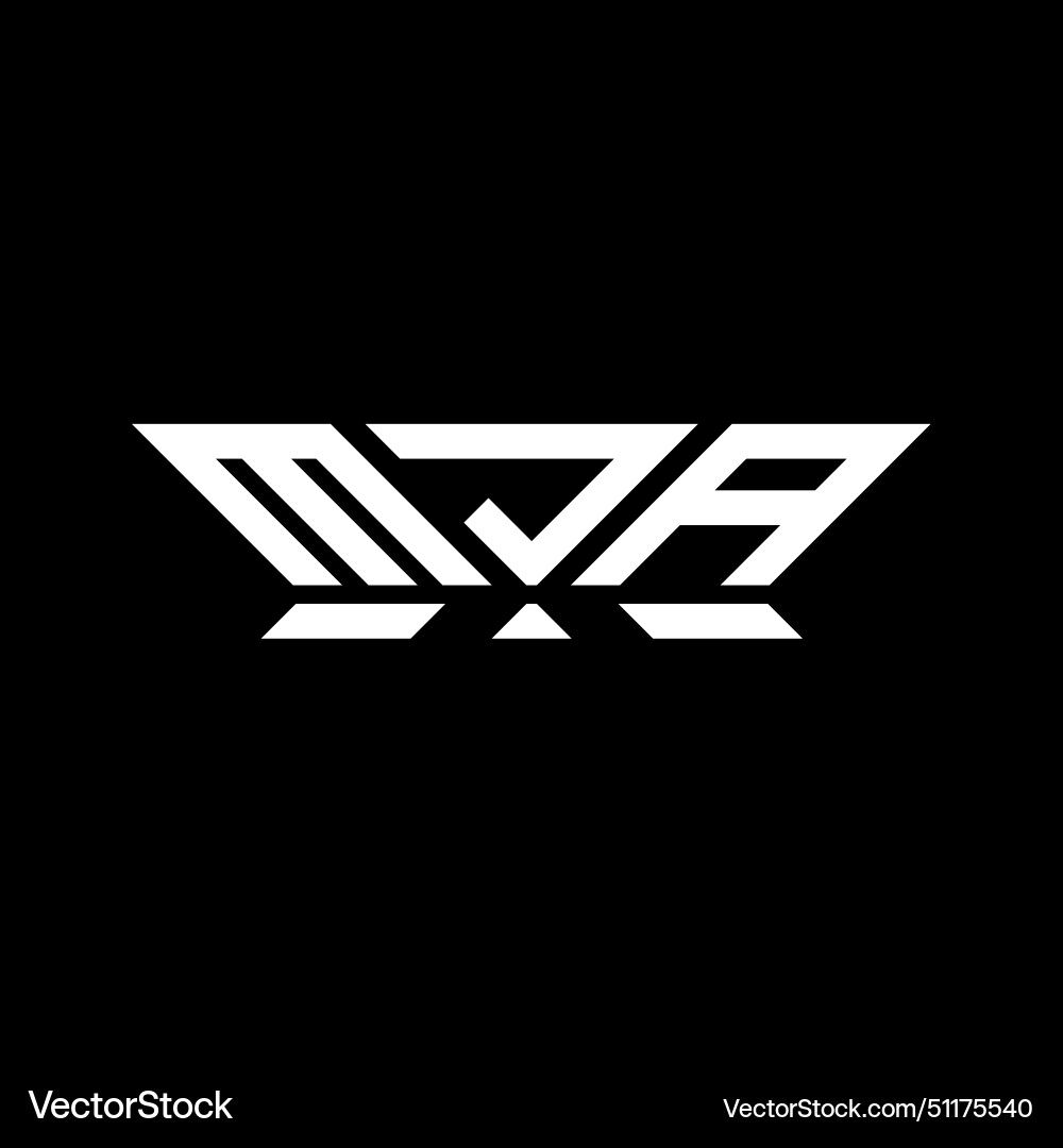 Mja letter logo design simple and modern Vector Image