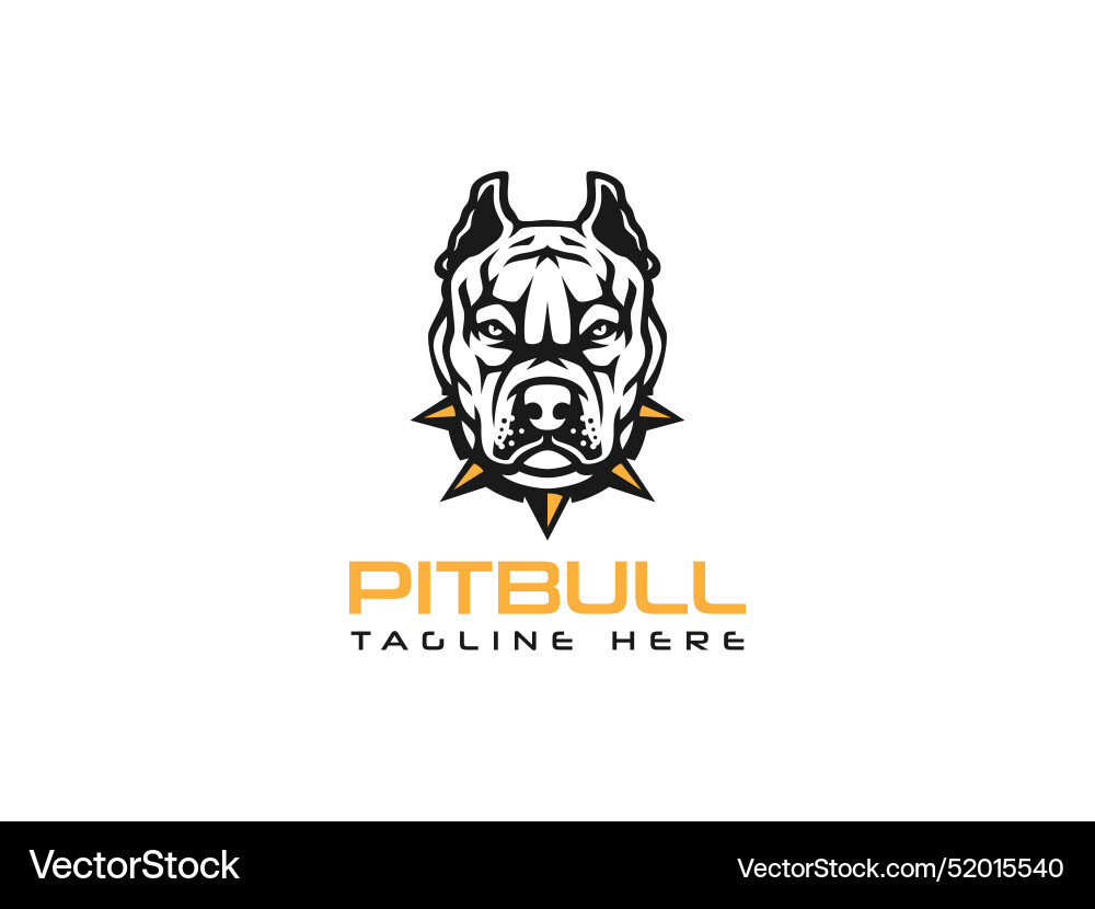 Pitbull dog logo Royalty Free Vector Image - VectorStock