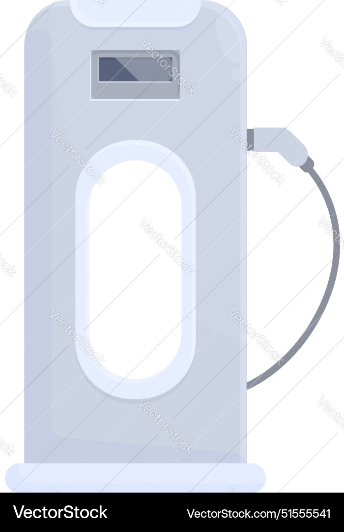 Electric vehicle charging station supplying power Vector Image