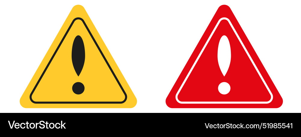 General safety warning sign alert to multiple Vector Image