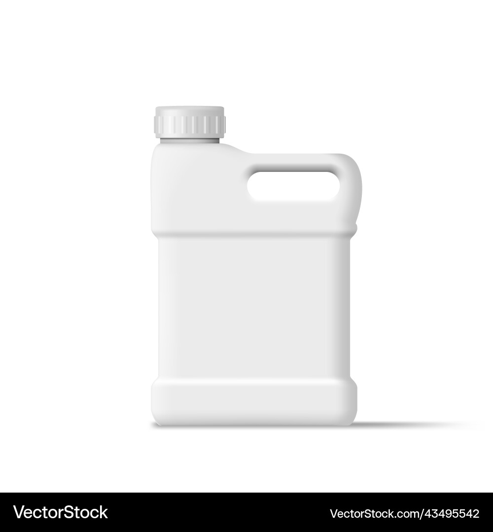 3d plastic chemicals canister for liquid cleaner Vector Image