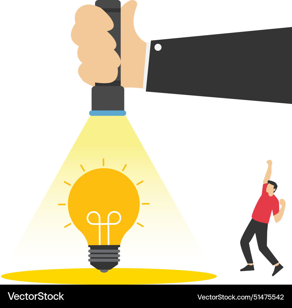 Best practicefind idea and solution Royalty Free Vector