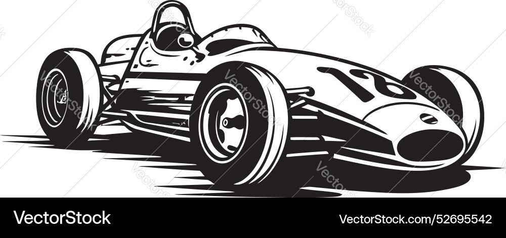Supersonic symphony formula one symbolic logo Vector Image