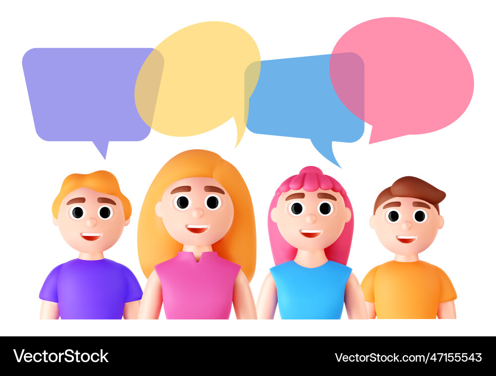 3d character Royalty Free Vector Image - VectorStock