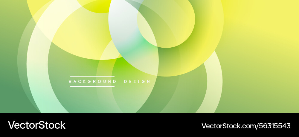 Abstract circles overlap creating soft gradients Vector Image