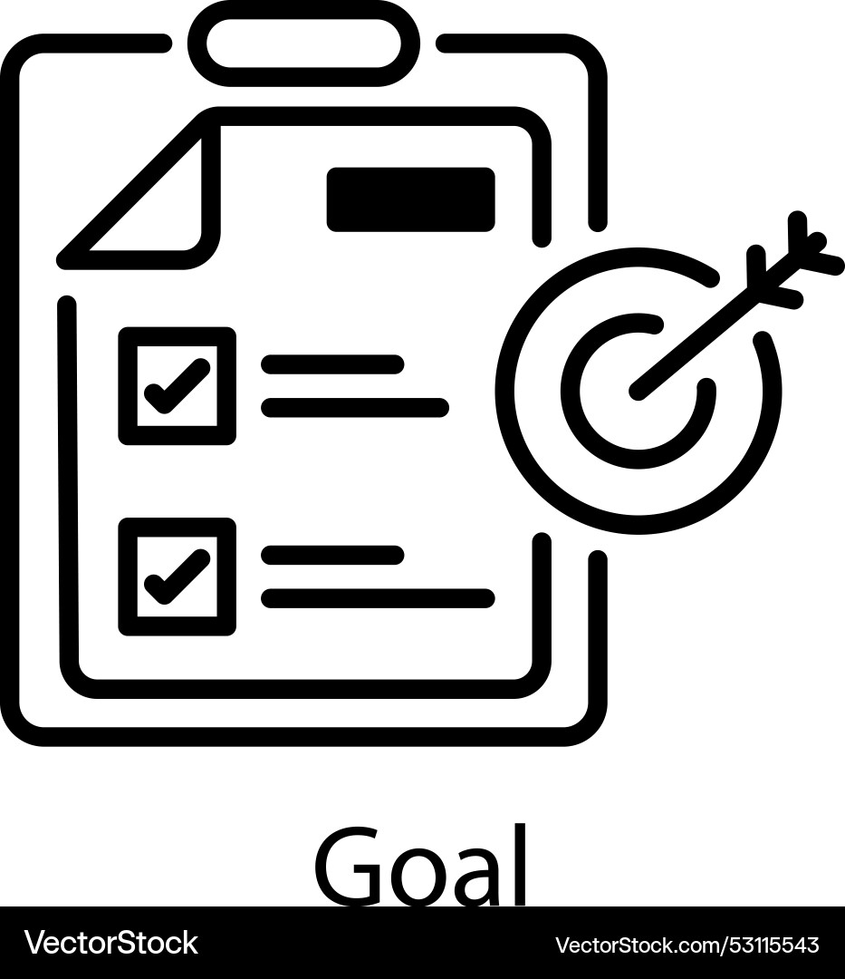 Goal Royalty Free Vector Image - VectorStock