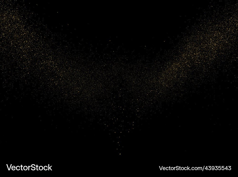 Golden stardust Royalty Free Vector Image - VectorStock