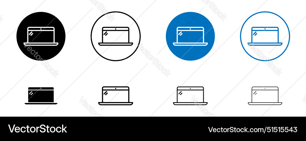 Laptop icon Royalty Free Vector Image - VectorStock